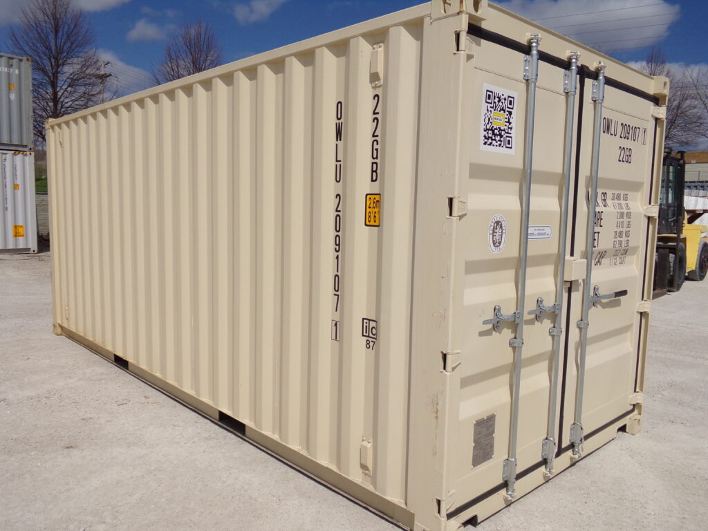20' One Trip 'New' Storage Container [Tan] - Storage Container